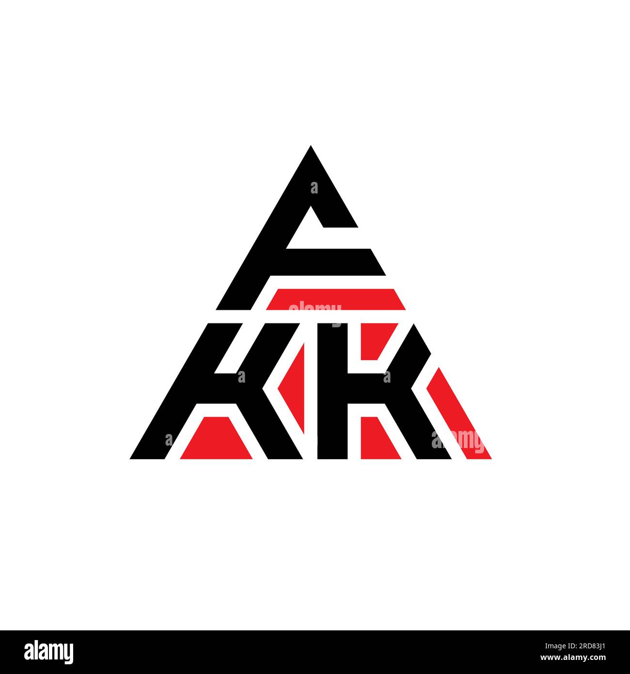 FKK triangle letter logo design with triangle shape. FKK triangle logo design monogram. FKK ...