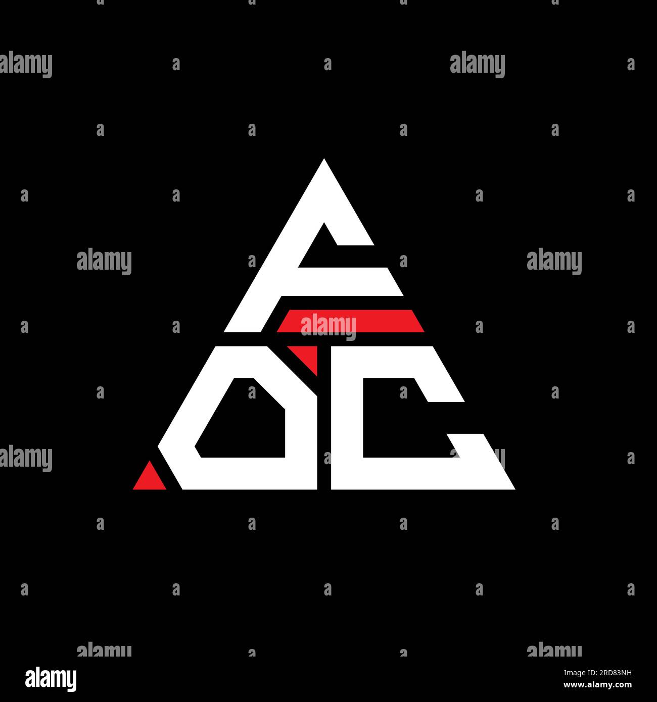 FOC triangle letter logo design with triangle shape. FOC triangle logo ... FOC triangle letter logo design with triangle shape. FOC triangle logo ...