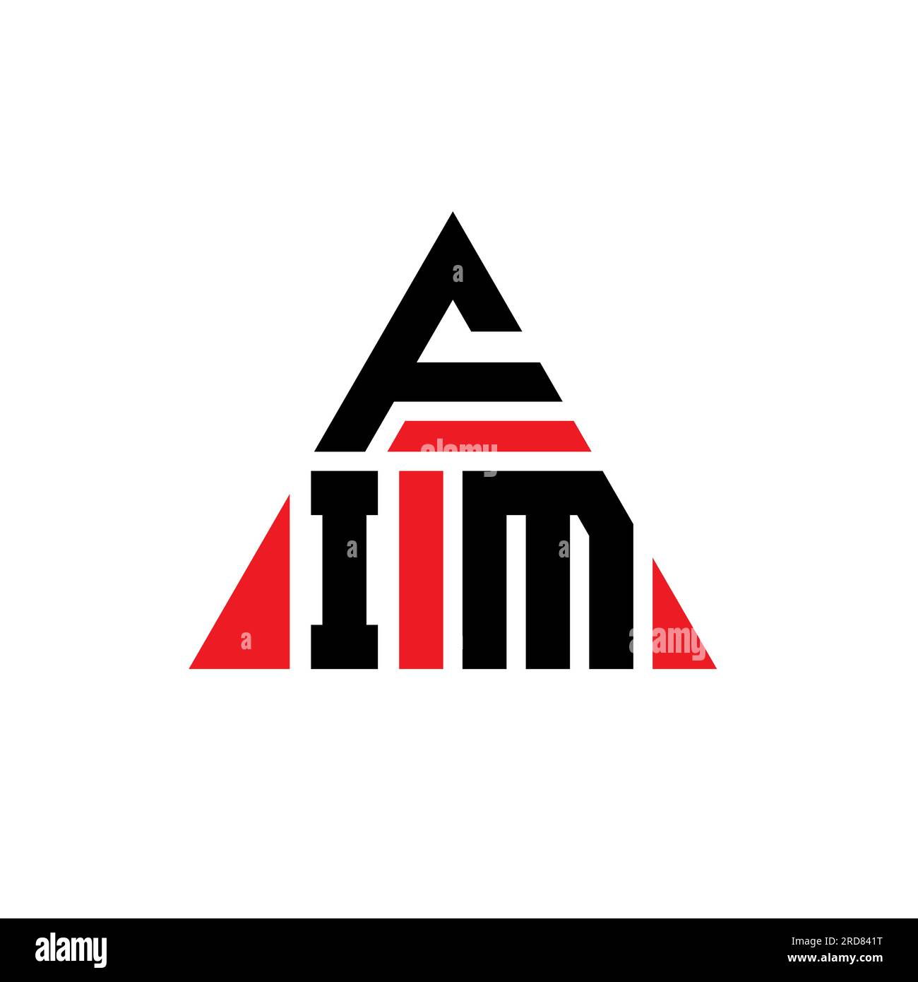 FIM triangle letter logo design with triangle shape. FIM triangle logo ...