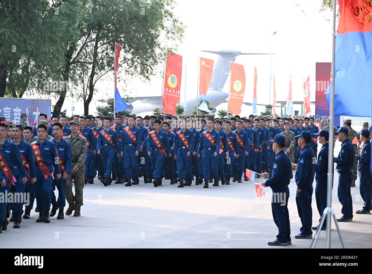 Beijing, China. 19th July, 2023. Chinese air force cadets take part in ...