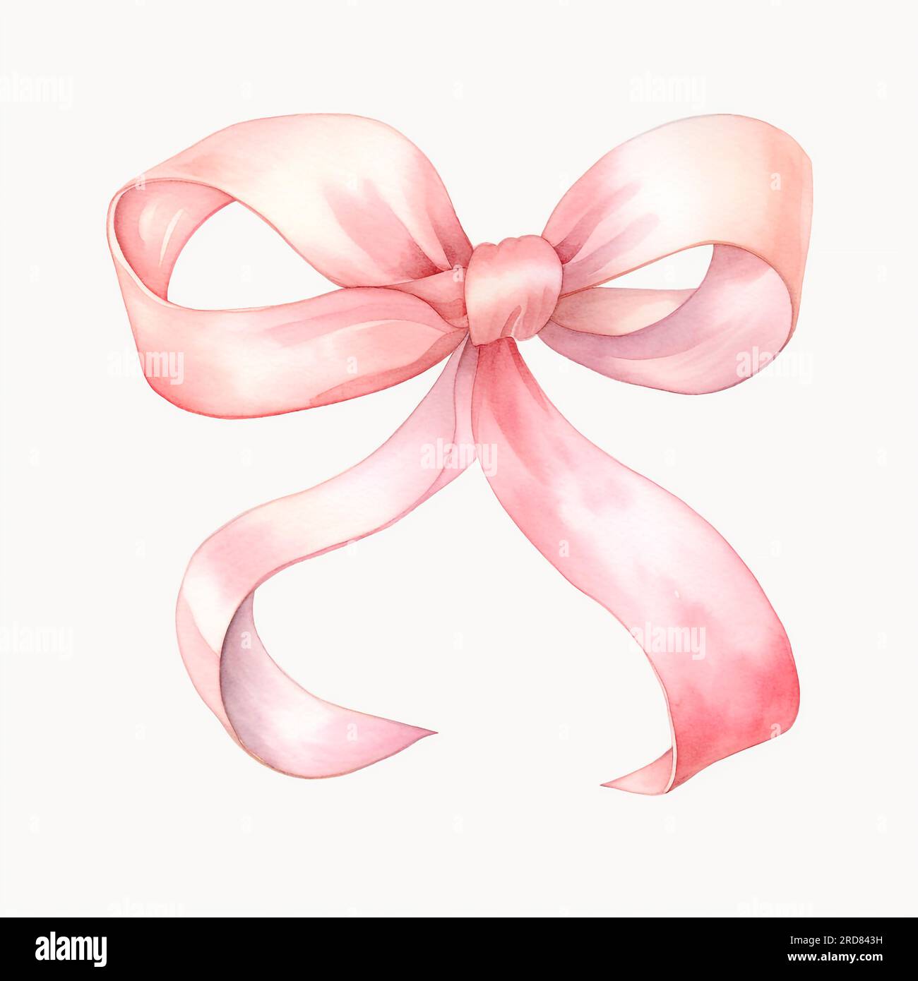 Light Pink Ribbon Bow Clipart
