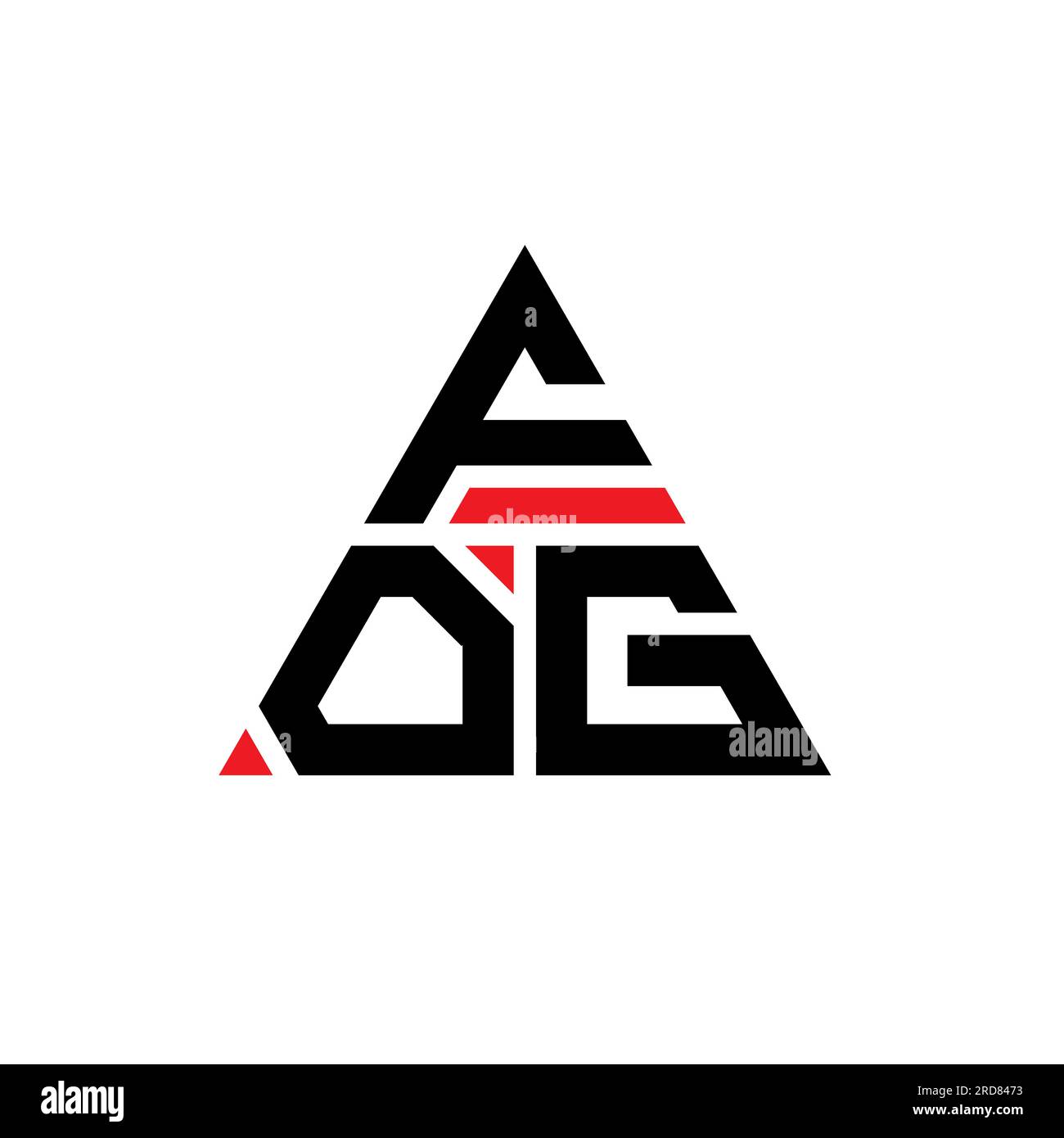 FOG triangle letter logo design with triangle shape. FOG triangle logo ...