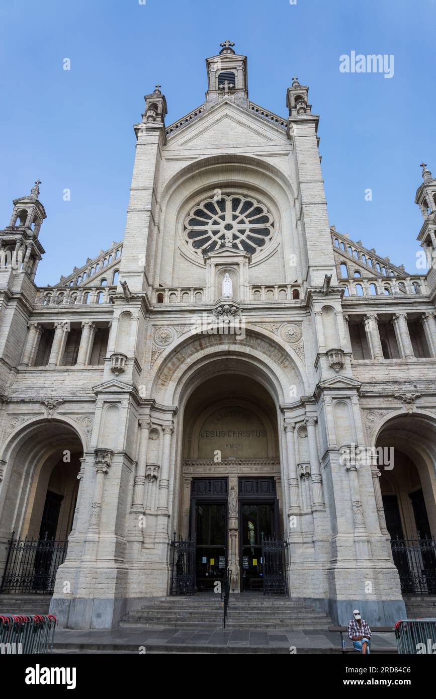 Church of Saint Catherine, 19th century Victorian church, Brussels ...