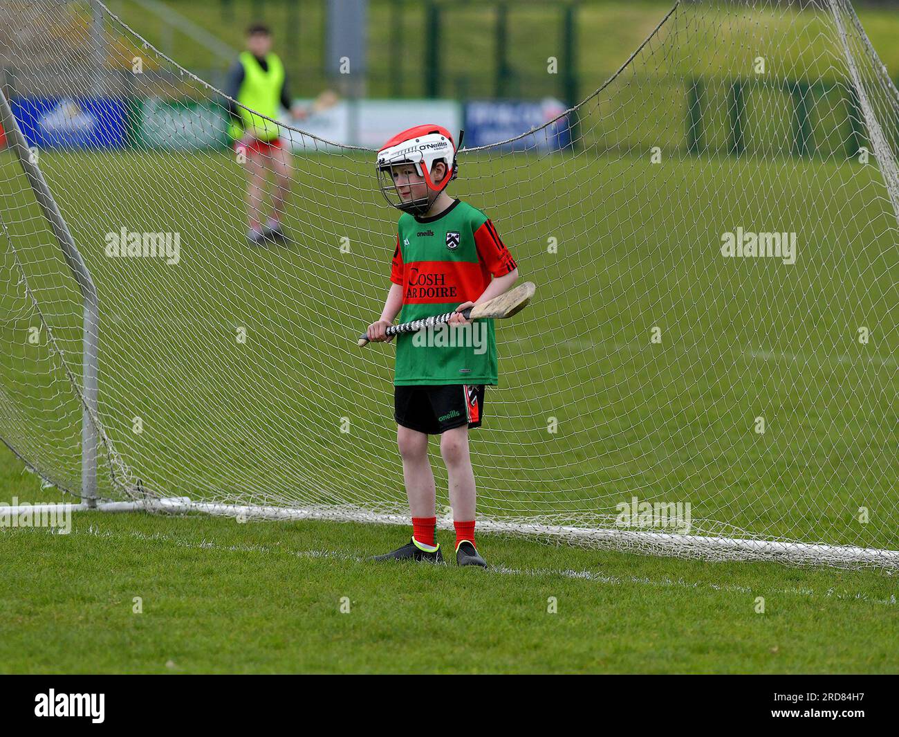 Primary school children playing hurling at Owenbeg Centre of Excellence ...