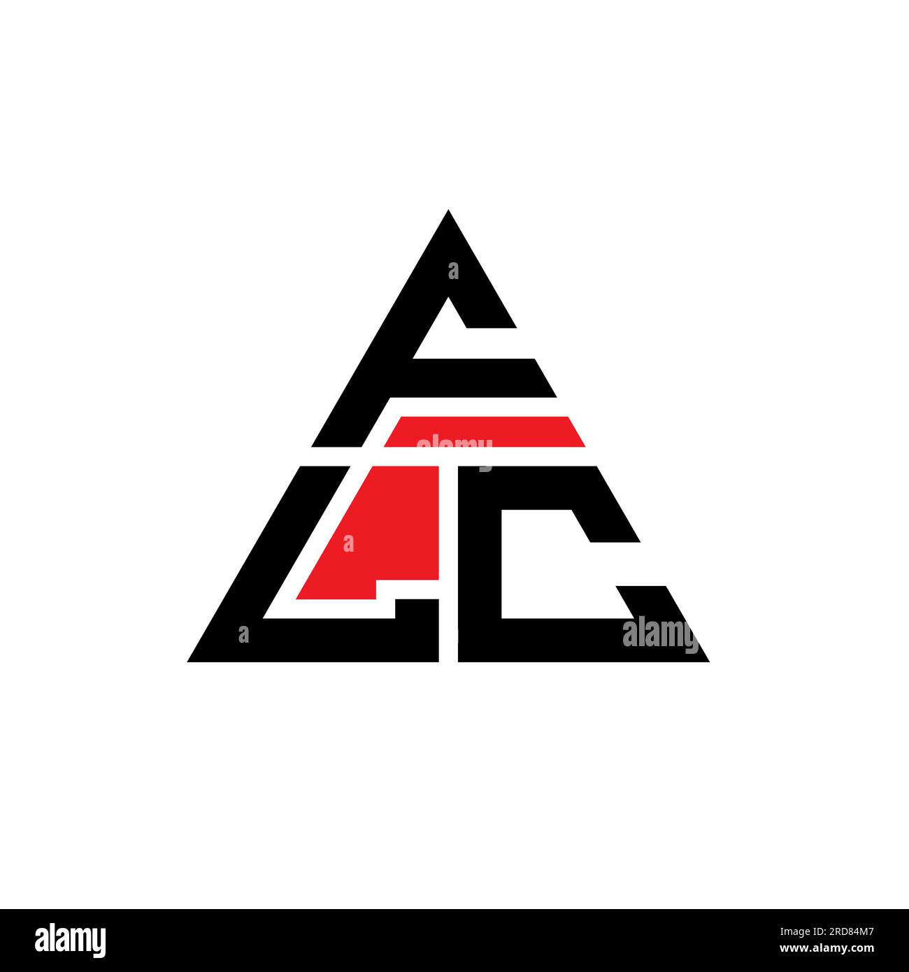 FLC triangle letter logo design with triangle shape. FLC triangle logo ...