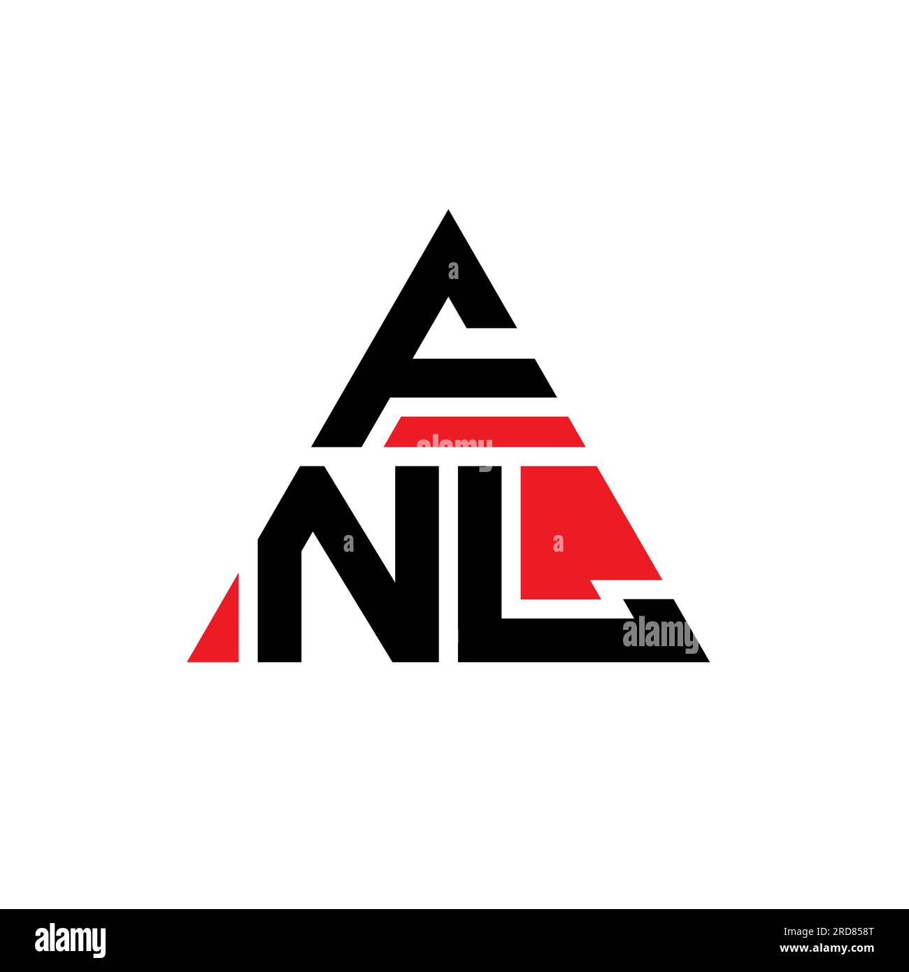 FNL triangle letter logo design with triangle shape. FNL triangle logo ...