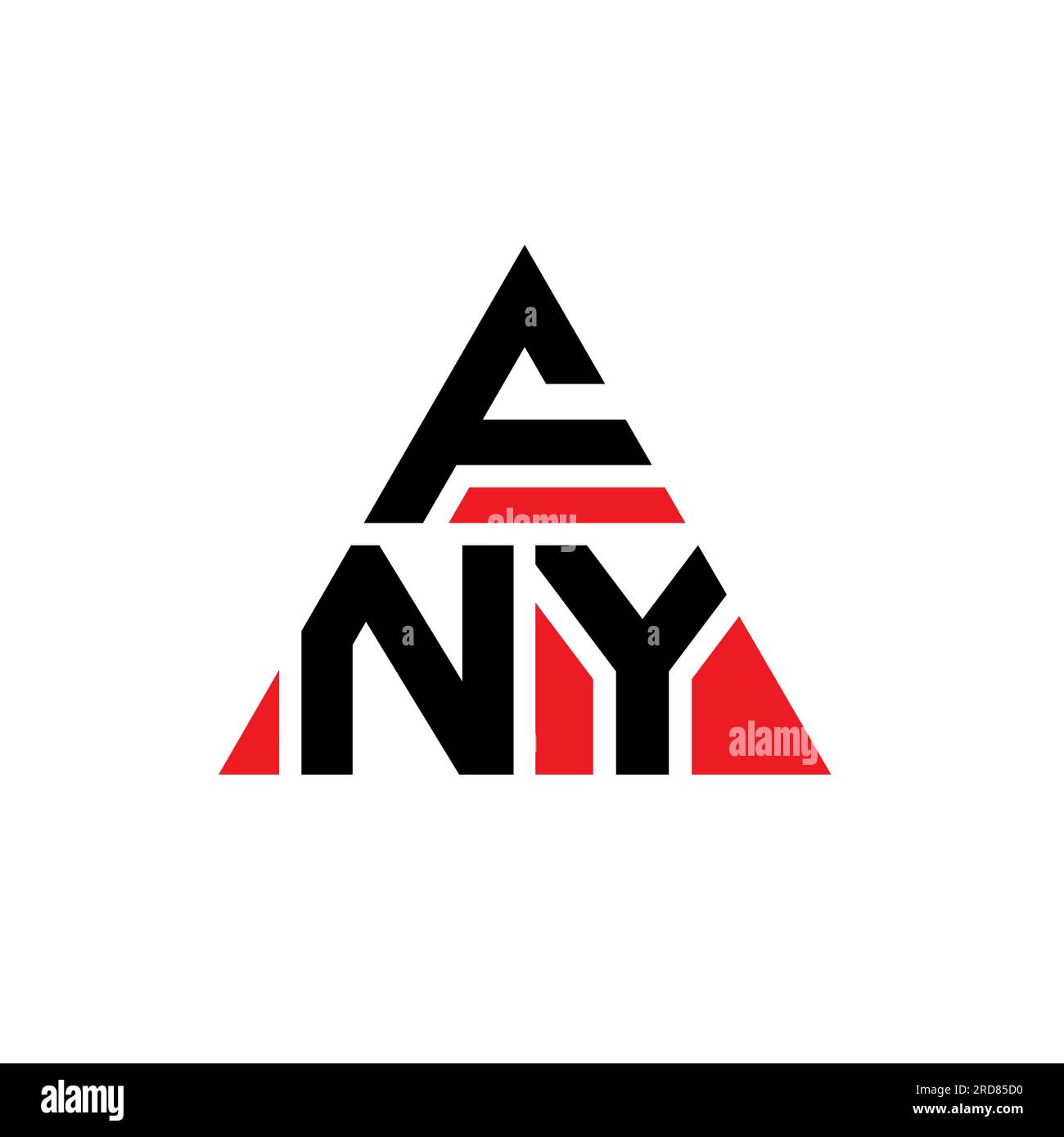 FNY triangle letter logo design with triangle shape. FNY triangle logo ...