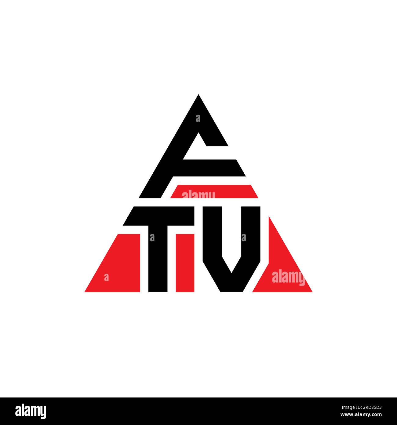 Ftv Triangle Letter Logo Design With Triangle Shape Ftv Triangle Logo Design Monogram Ftv