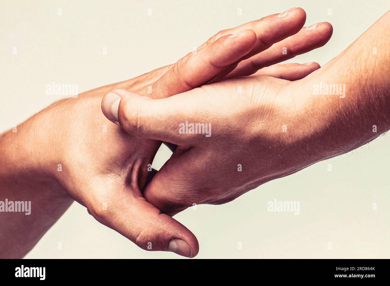 Two hands, helping arm of a friend, teamwork. Rescue, helping gesture ...