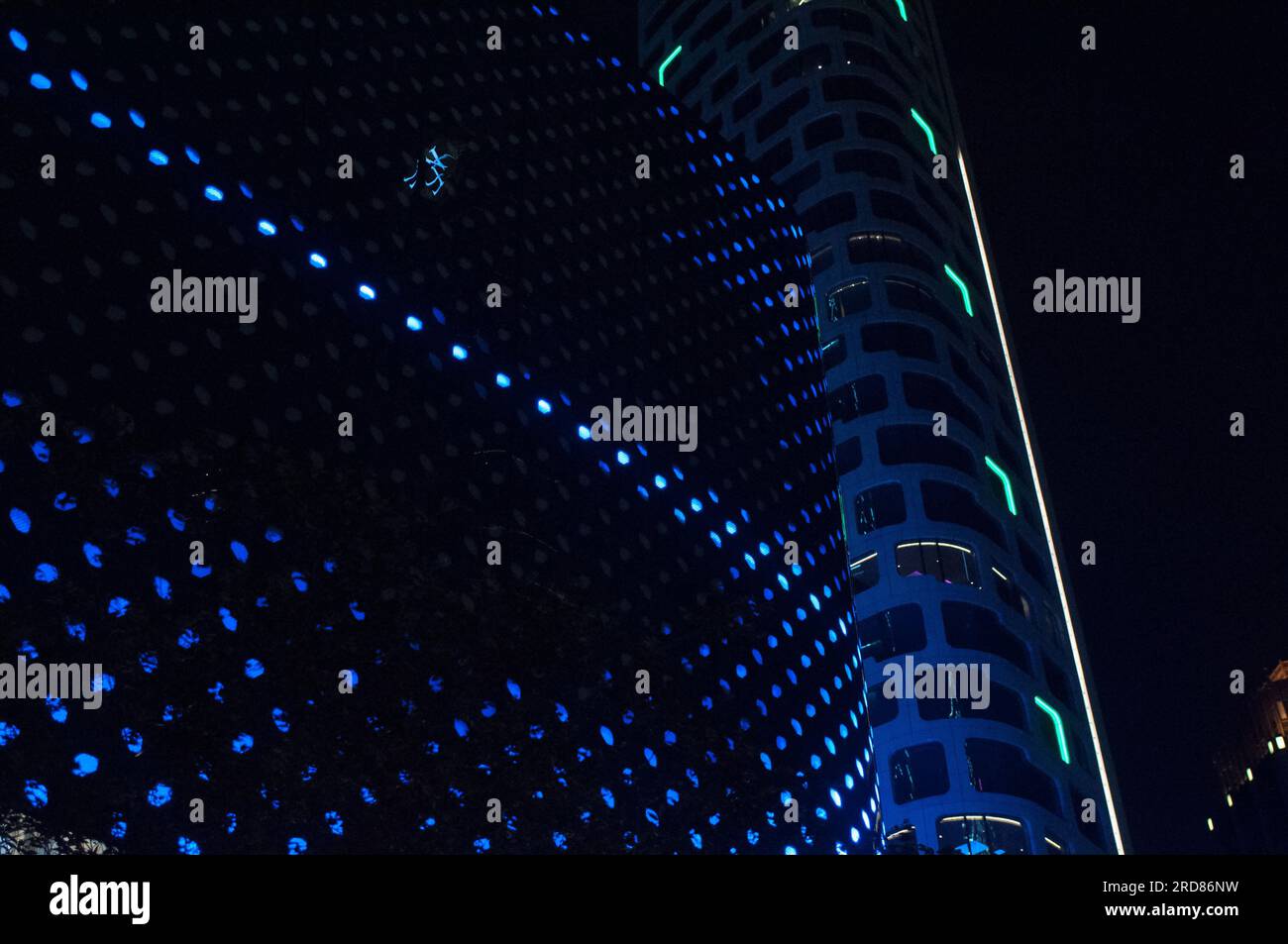 LED Concurrent Buildings Stock Photo - Alamy