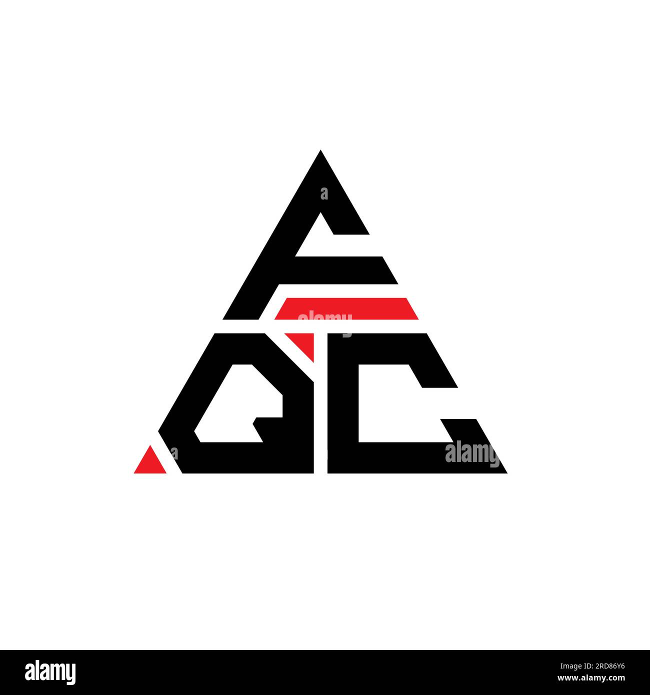 FQC triangle letter logo design with triangle shape. FQC triangle logo ...