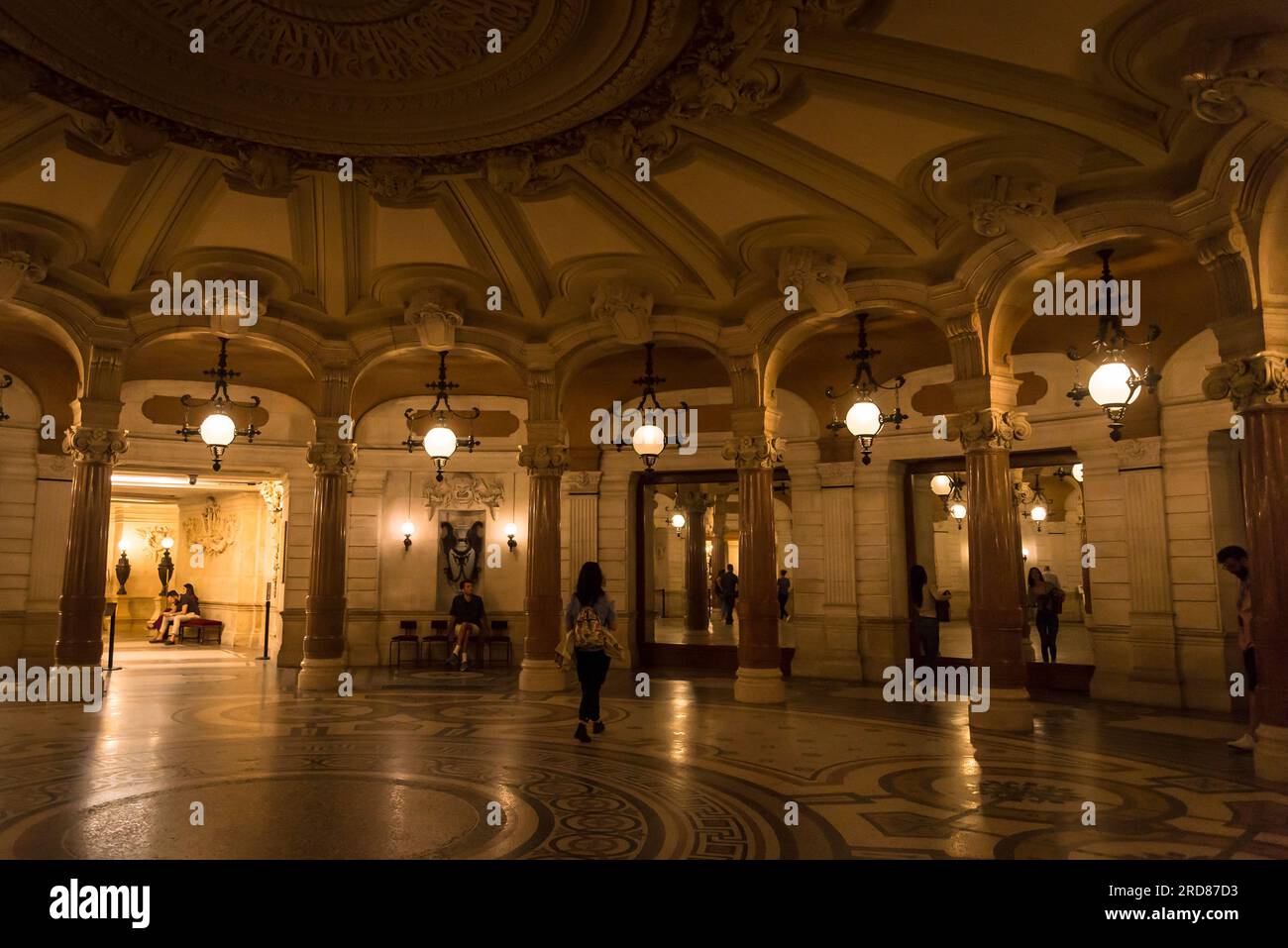 Extravagant interior of the Palais Garnier, a famous Opera House, Paris ...