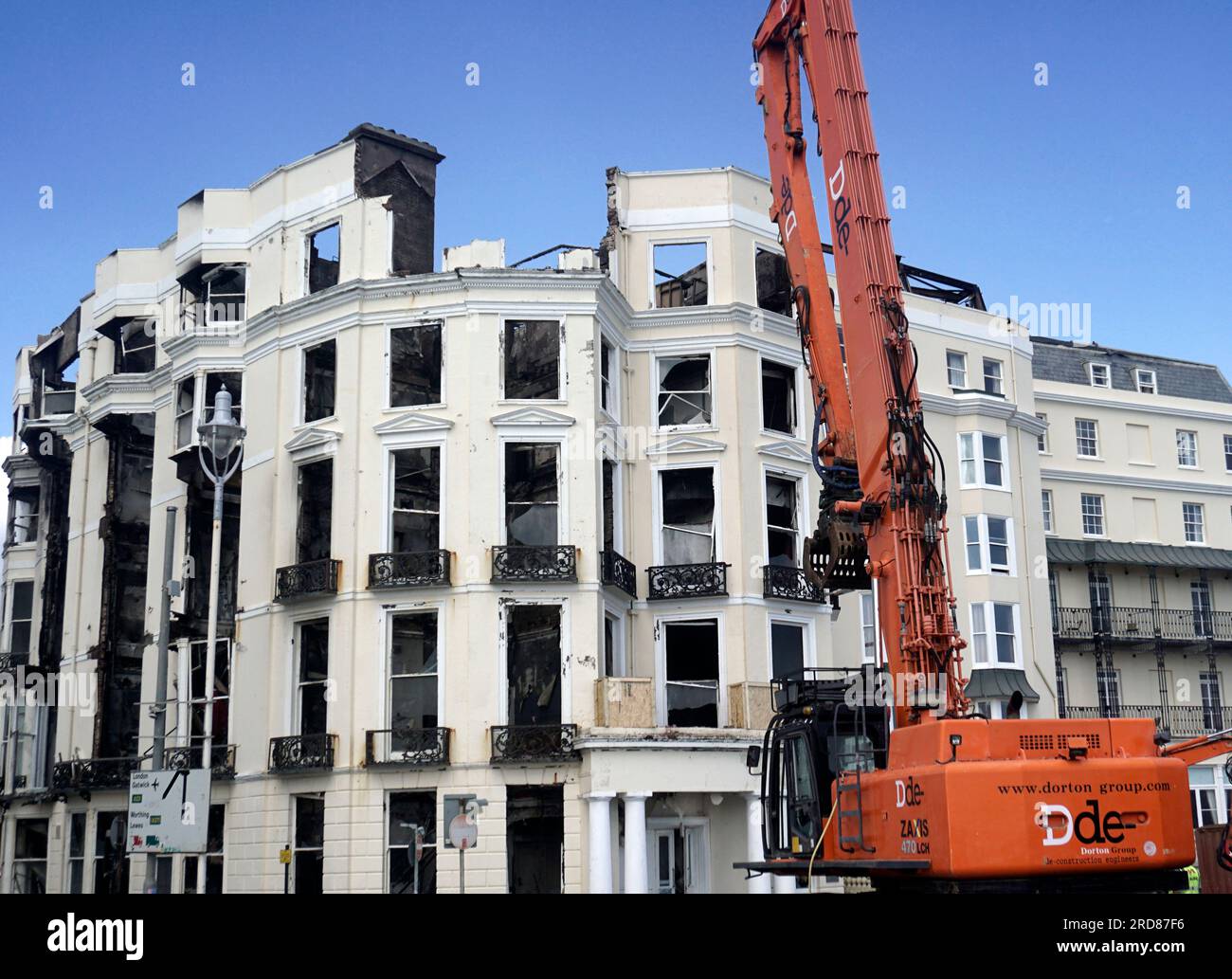Royal albion hotel fire hi-res stock photography and images - Alamy