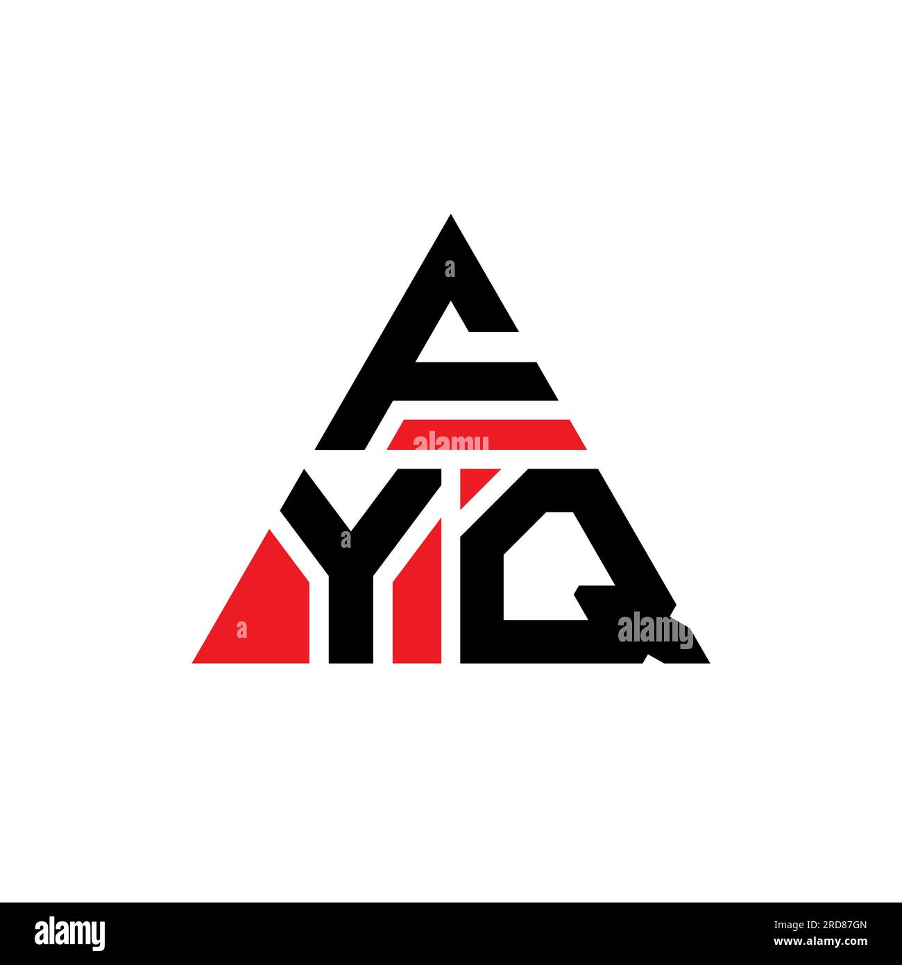 FYQ triangle letter logo design with triangle shape. FYQ triangle logo ...