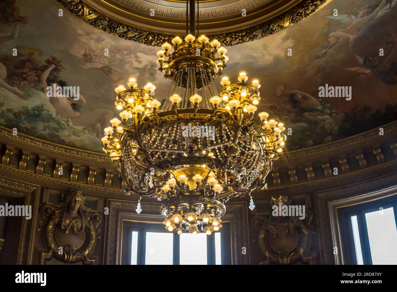Extravagant interior of the Palais Garnier, a famous Opera House, Paris ...