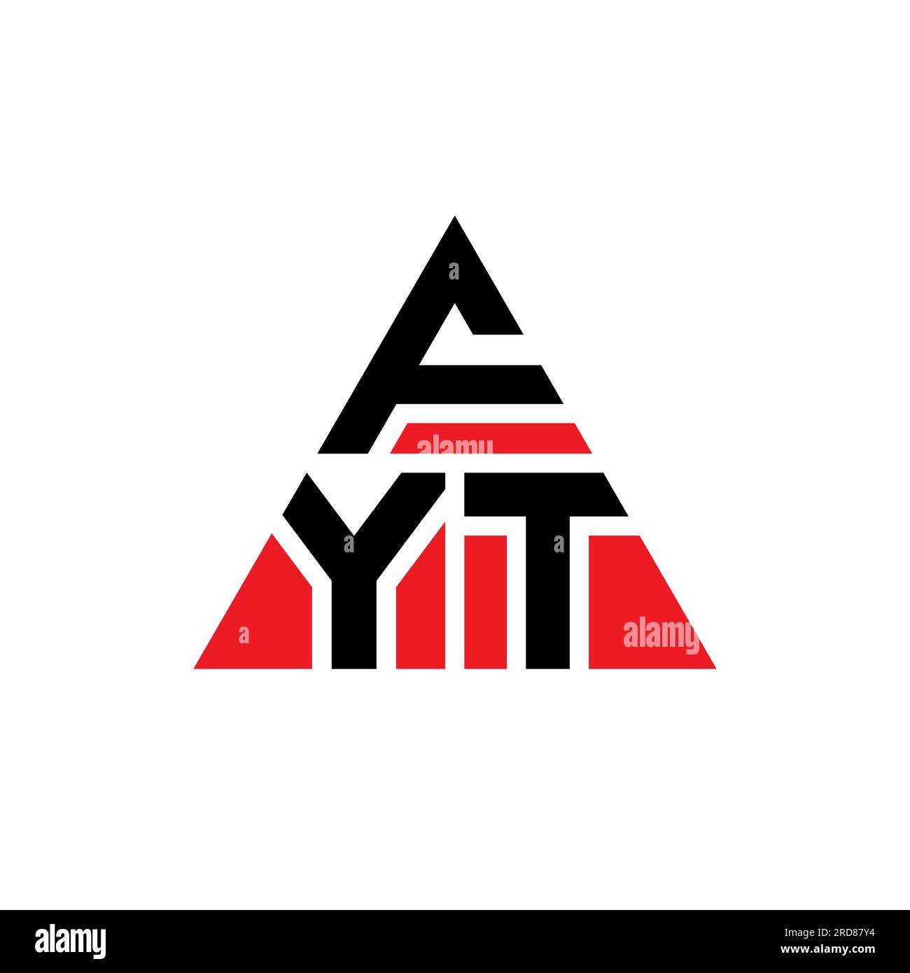 FYT triangle letter logo design with triangle shape. FYT triangle logo ...