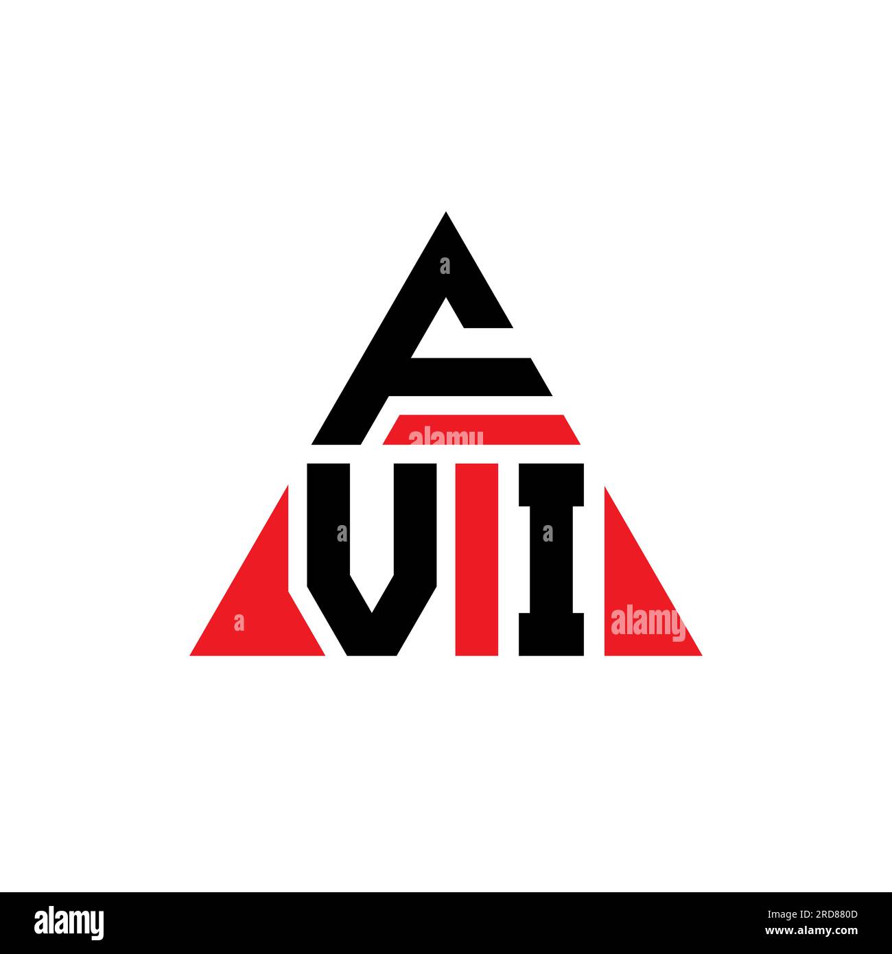 FVI triangle letter logo design with triangle shape. FVI triangle logo ...