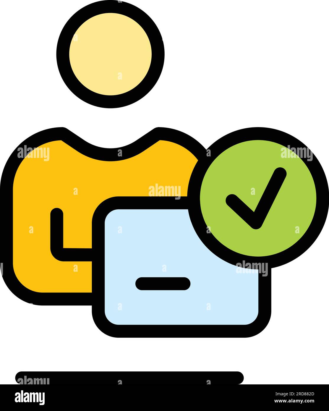 Business people checklist training icon Stock Vector Images - Alamy