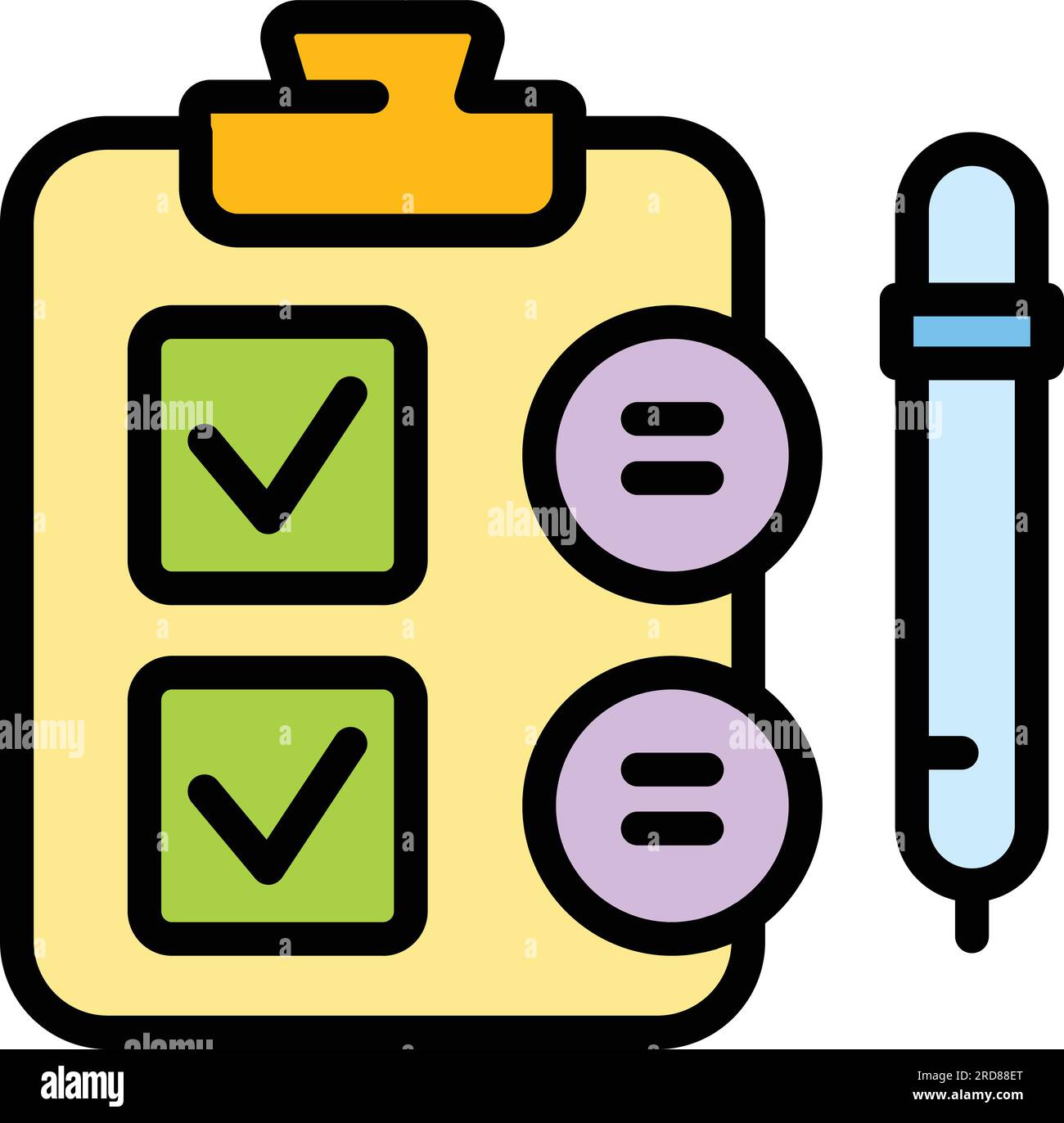 Personal clipboard icon outline vector. Document information. Safety ...
