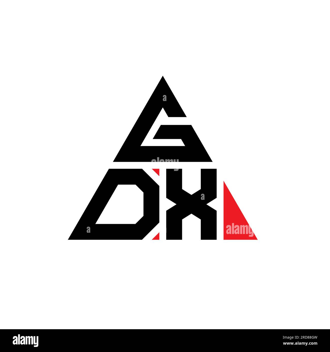 GDX triangle letter logo design with triangle shape. GDX triangle logo ...