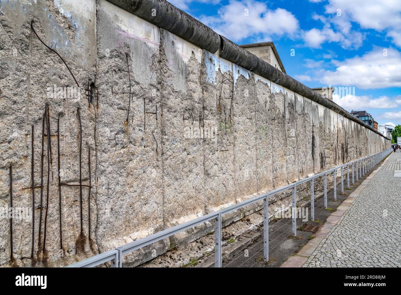 Remains of Berlin Wall Public Park Berlin Wall. Wall Separated West ...