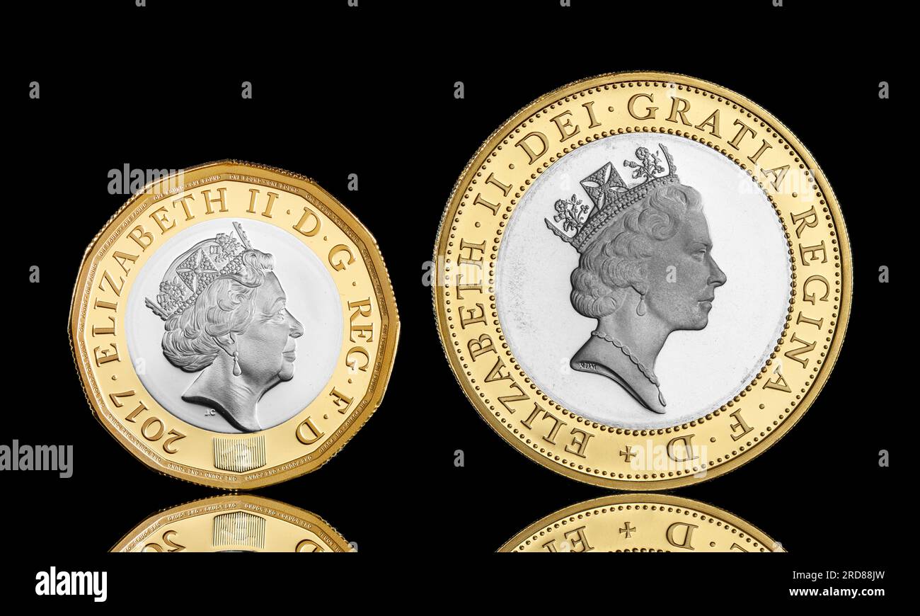 First bimetallic 2 pound hi-res stock photography and images - Alamy