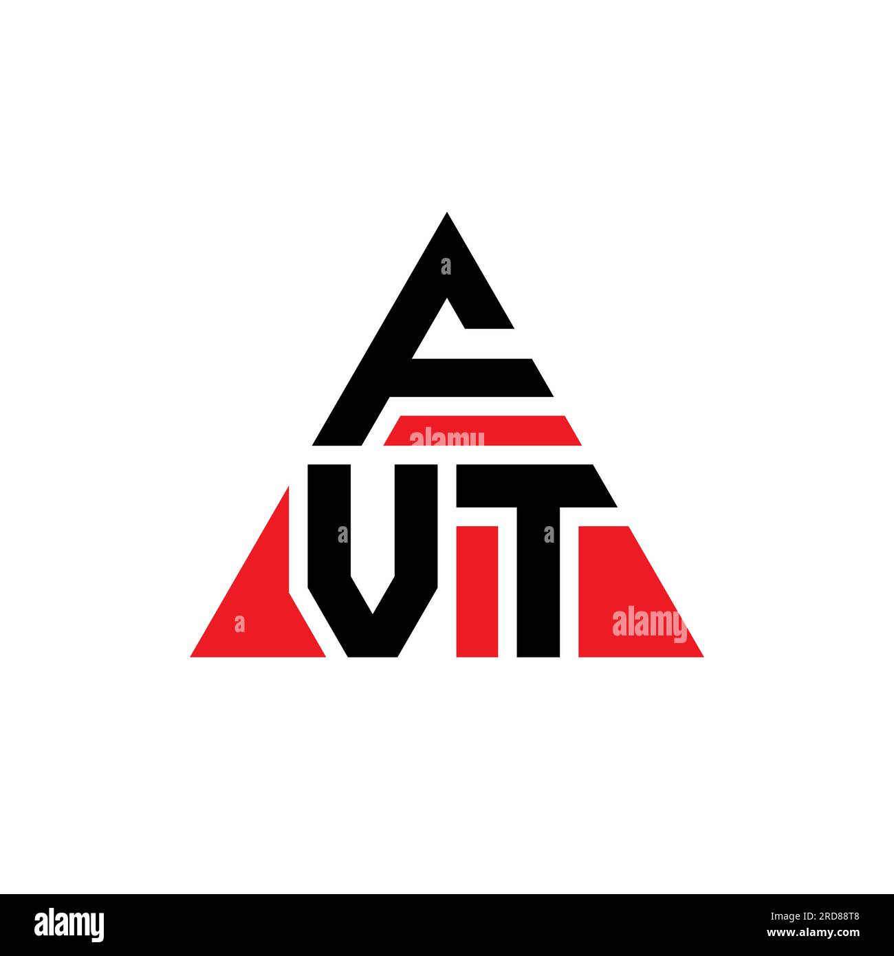 FVT triangle letter logo design with triangle shape. FVT triangle logo ...