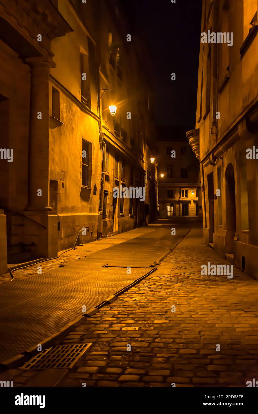 Neighborhood Street At Night