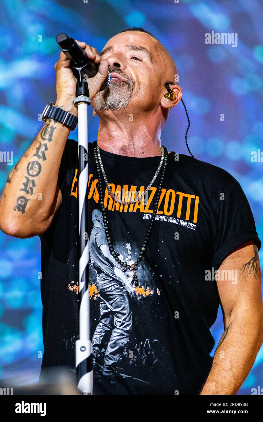 Locarno, Switzerland. 18th July, 2023. The Italian singer-songwriter ...