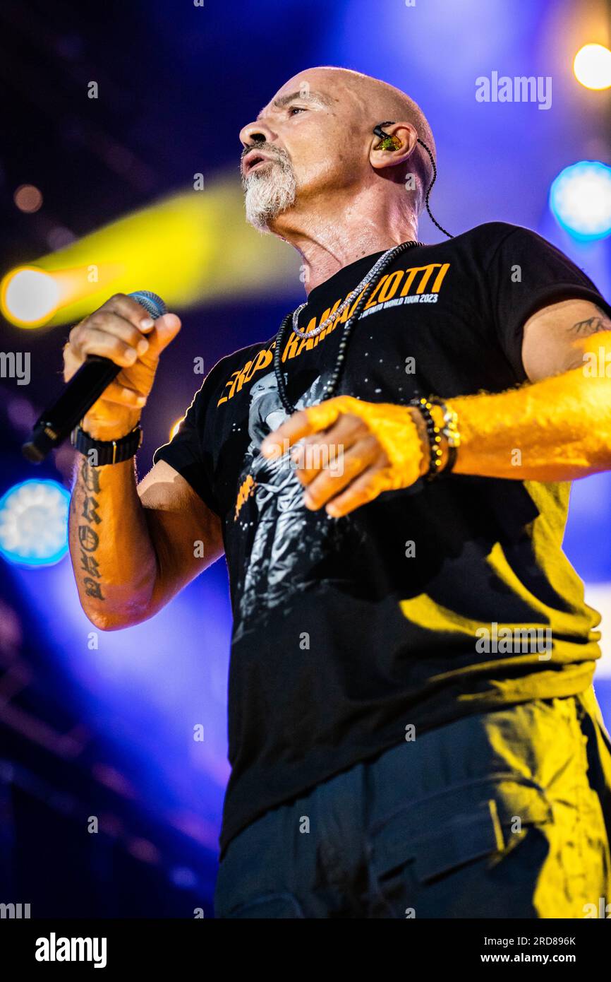 Locarno, Switzerland. 18th July, 2023. The Italian singer-songwriter ...