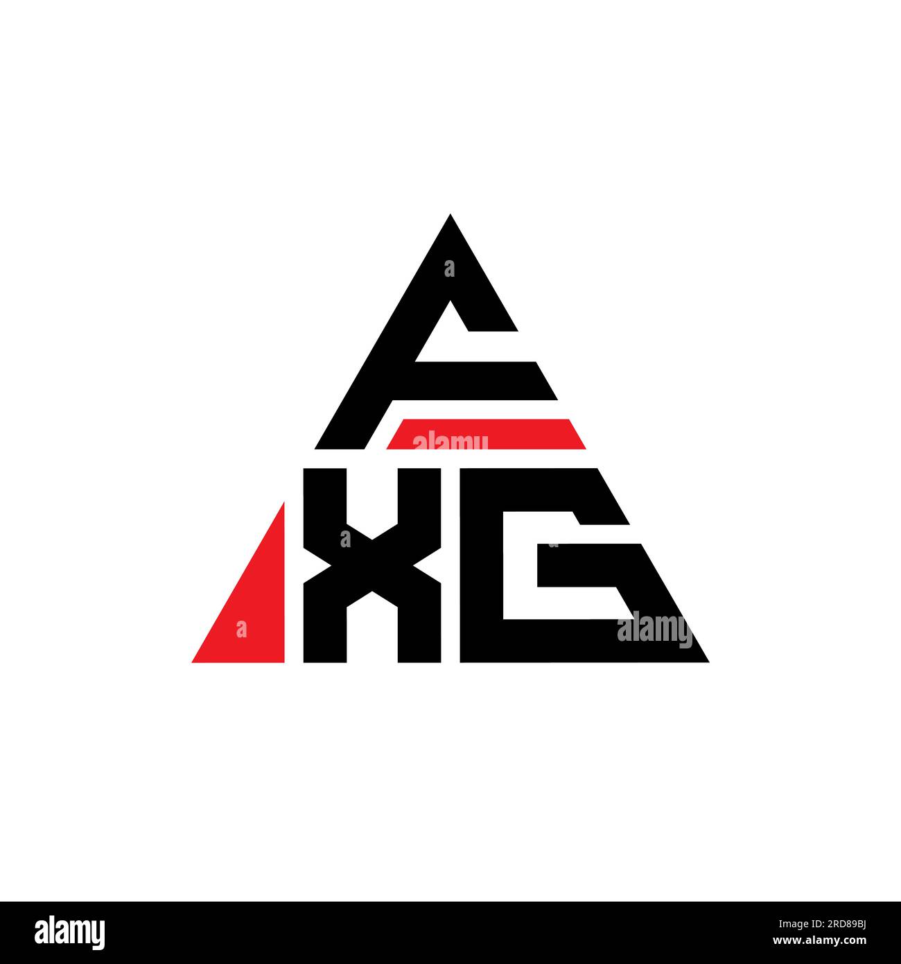 FXG triangle letter logo design with triangle shape. FXG triangle logo ...