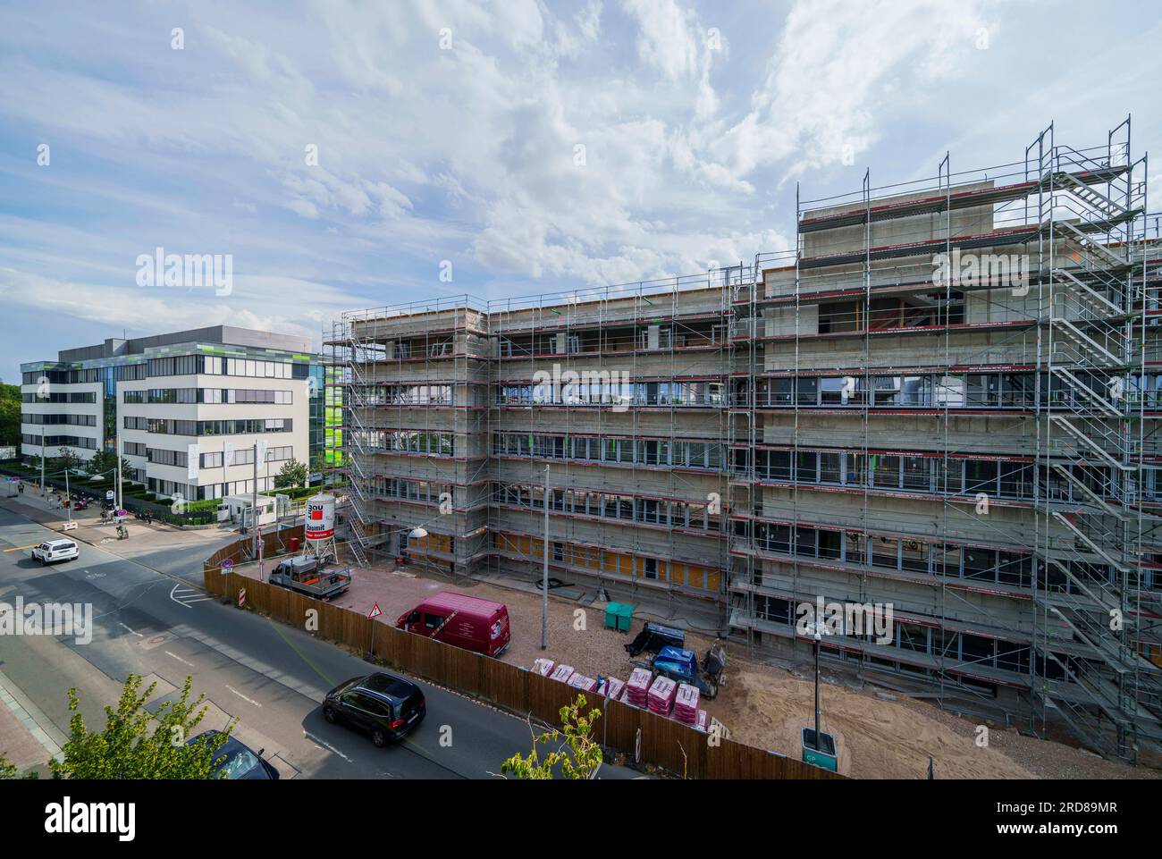 Mainz, Germany. 19th July, 2023. The shell of the building stands ...