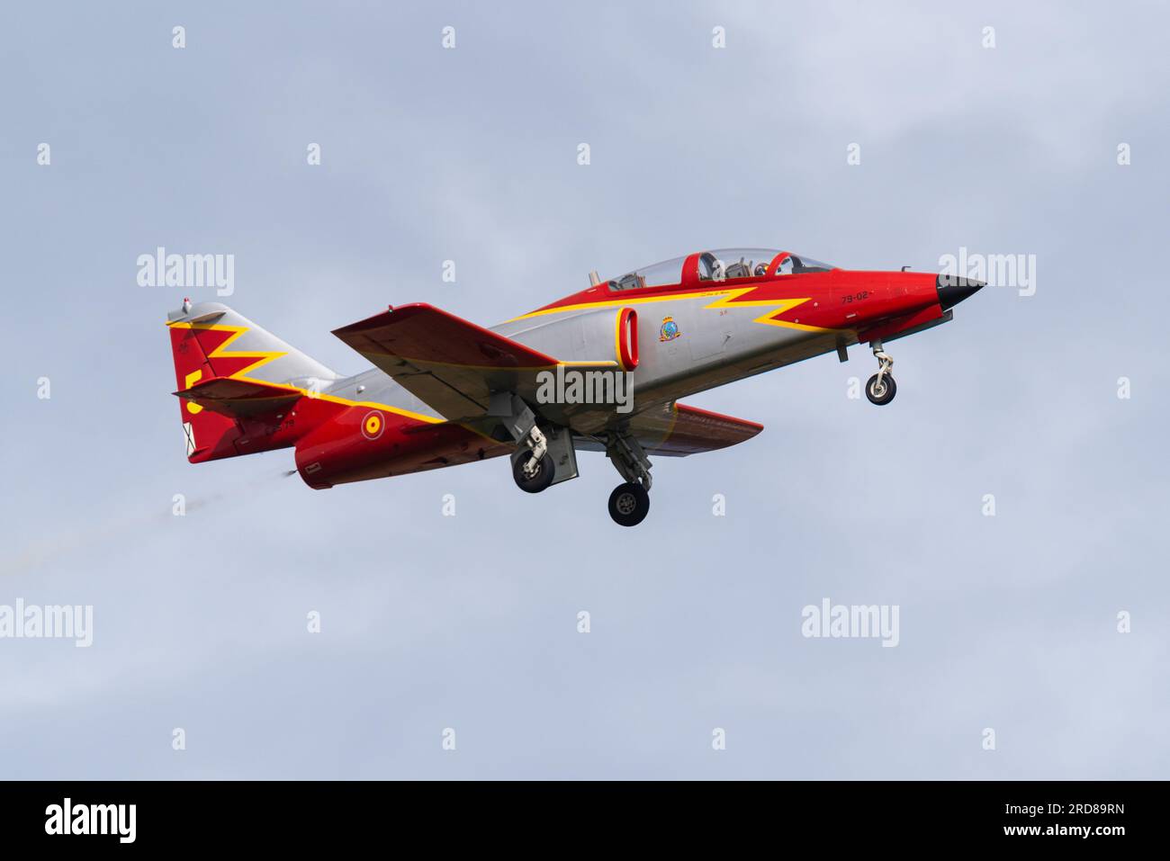 CASA C-101 Aviojet jet plane of the Spanish Air Force Patrulla Aguila ...