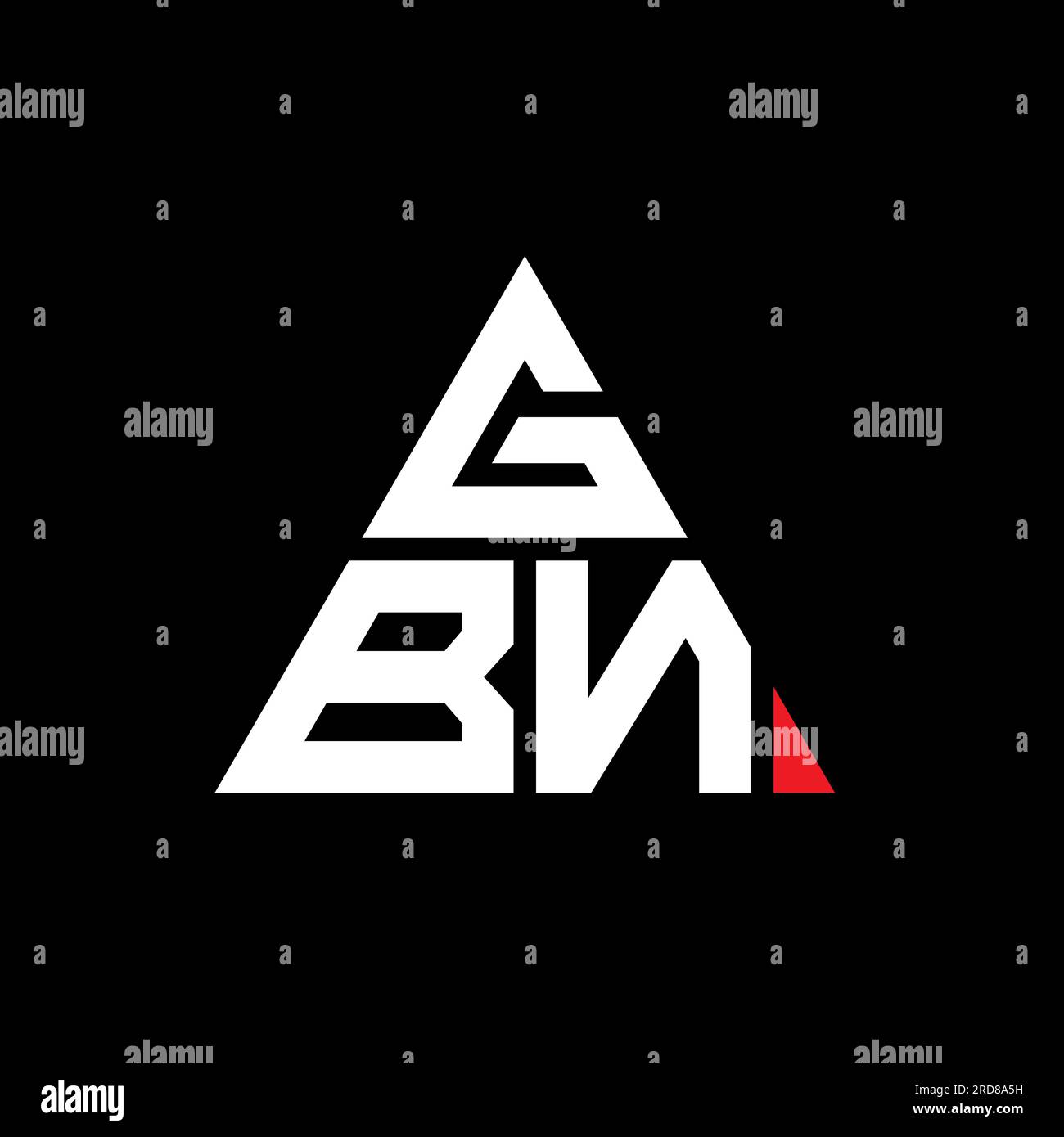 GBN triangle letter logo design with triangle shape. GBN triangle logo design monogram. GBN ...