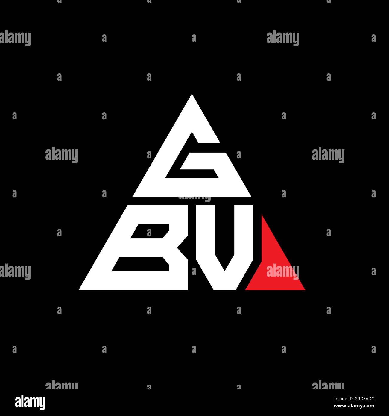 GBV triangle letter logo design with triangle shape. GBV triangle logo ...