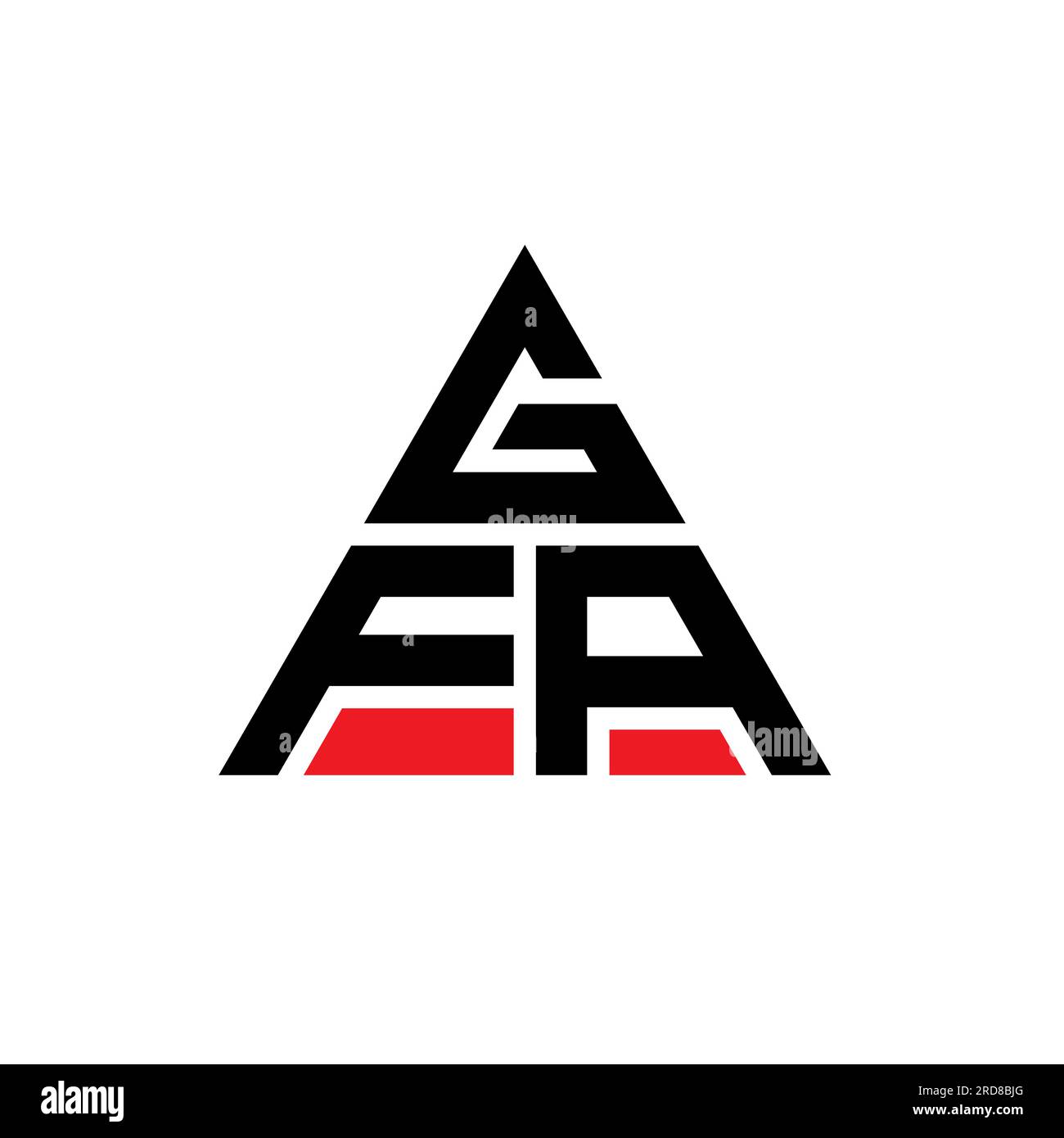 GFA triangle letter logo design with triangle shape. GFA triangle logo ...