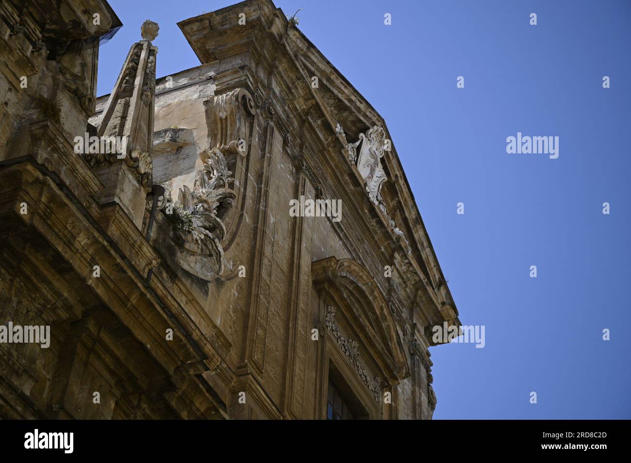Scenic exterior view of the Baroque-Mannerist style Chiesa di Santa ...