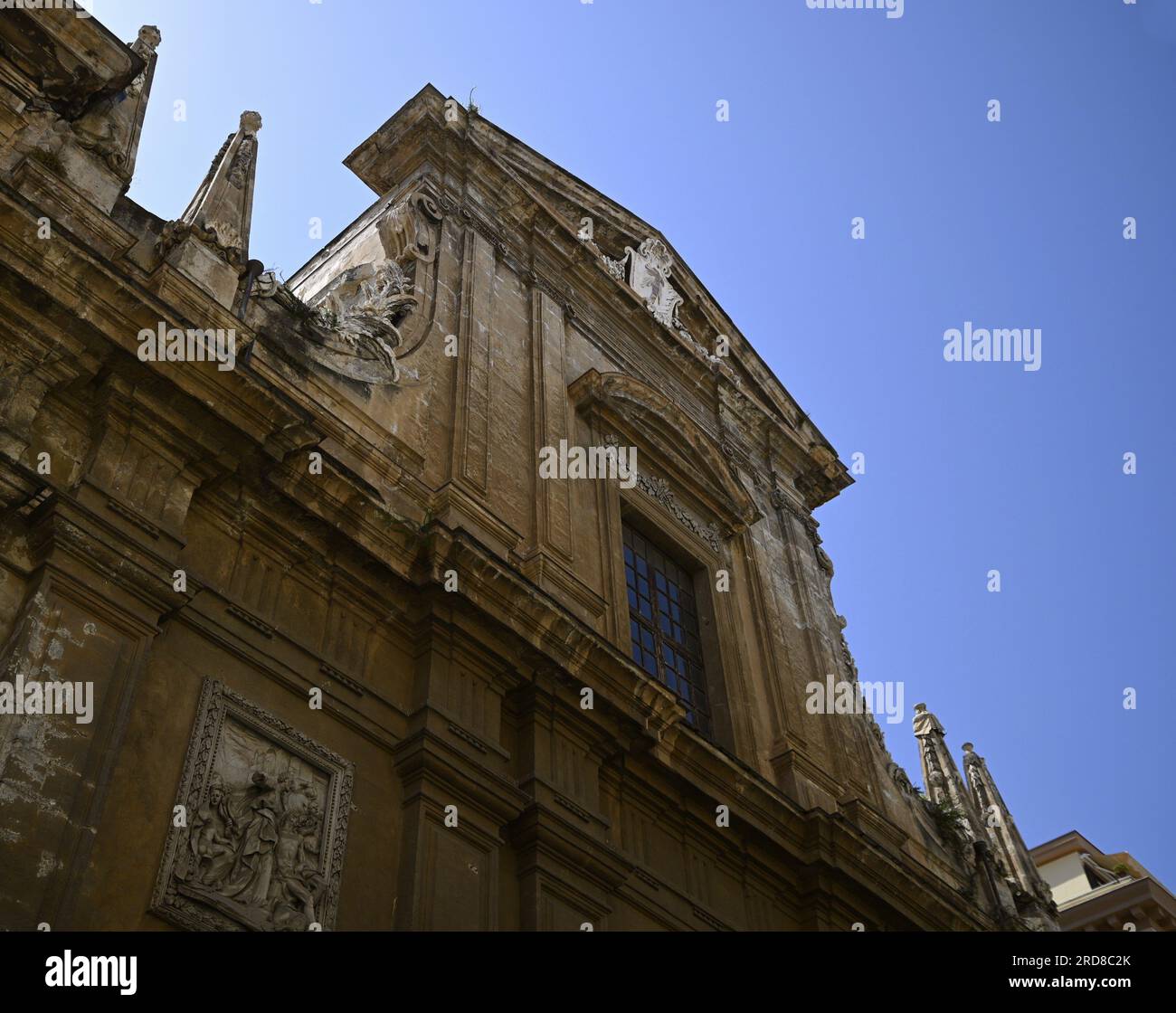 Scenic exterior view of the Baroque-Mannerist style Chiesa di Santa ...