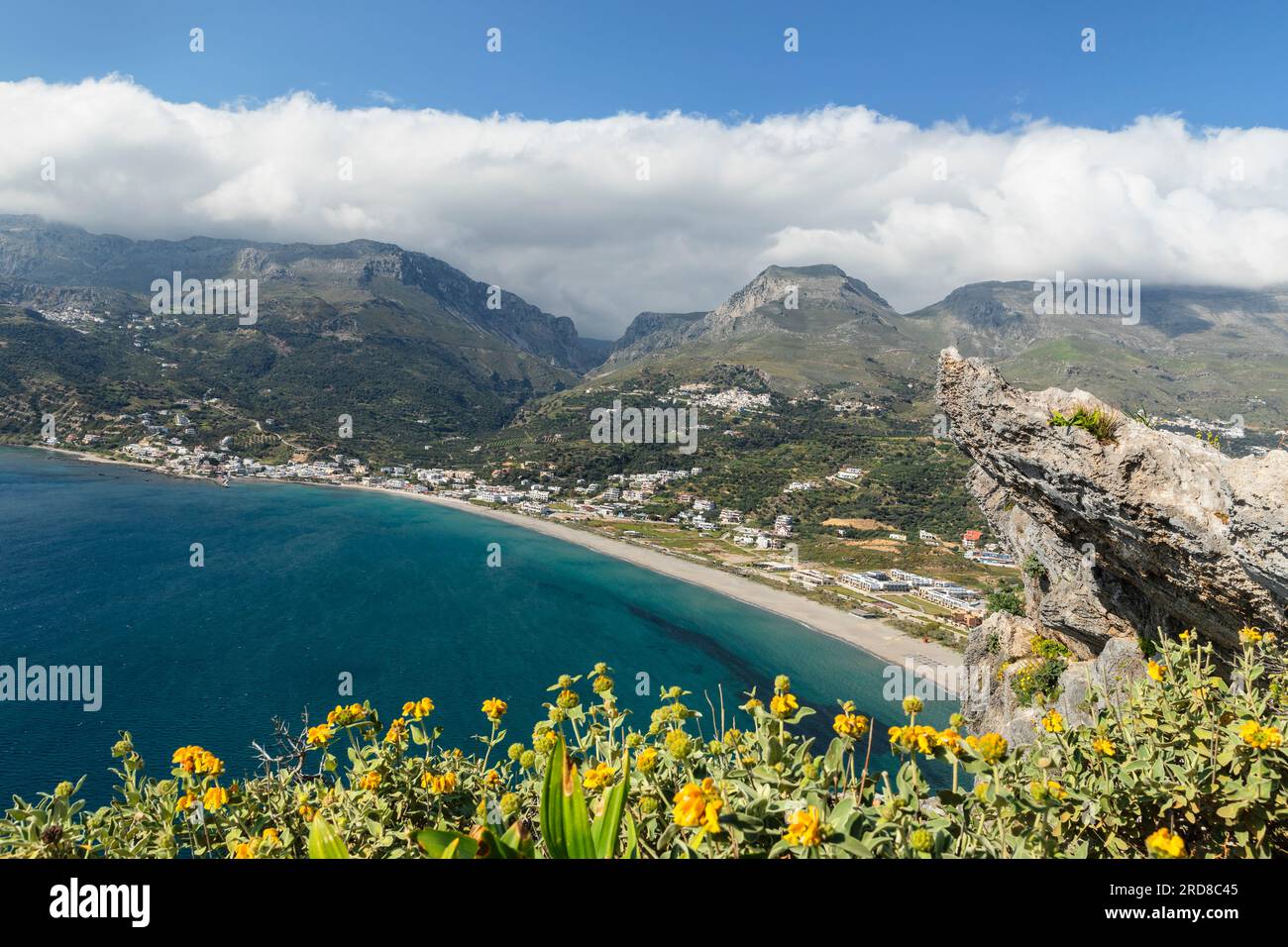 Bay of Preveli, Rethymno, Crete, Greek Islands, Greece, Europe Stock ...