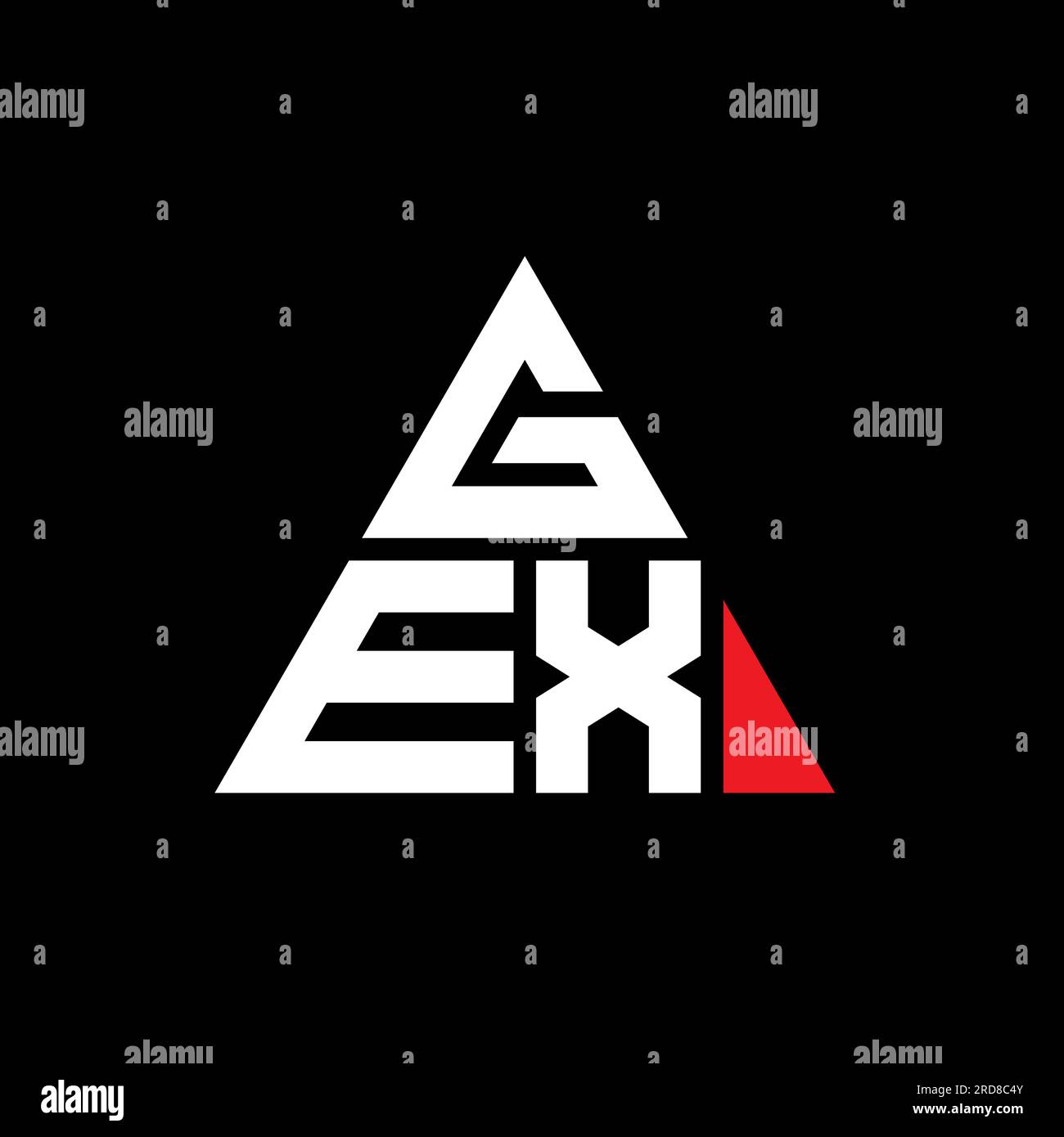 Gex Triangle Letter Logo Design With Triangle Shape Gex Triangle Logo Design Monogram Gex