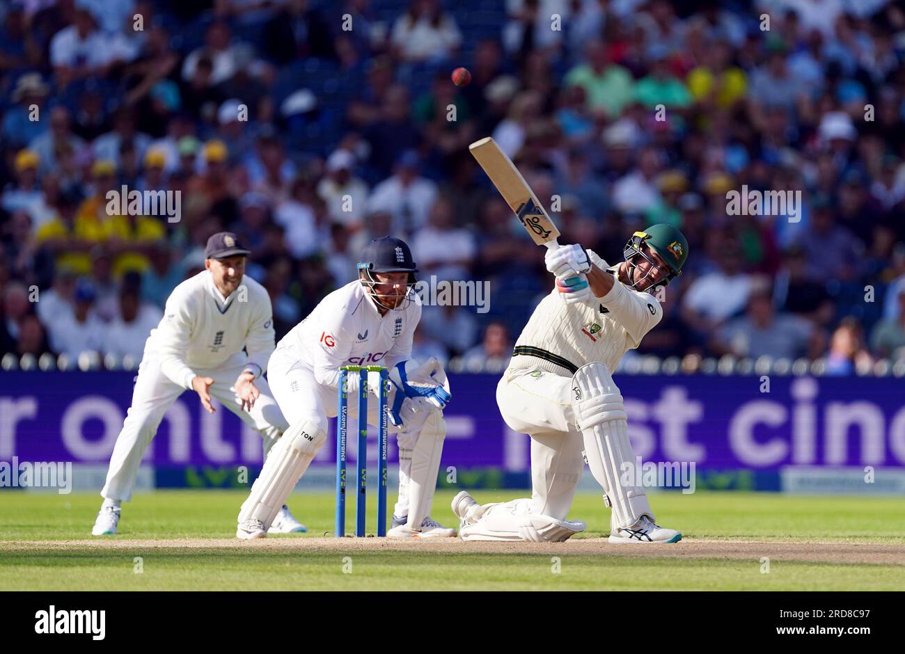 Australia's Mitchell Starc batting during day one of the fourth LV ...
