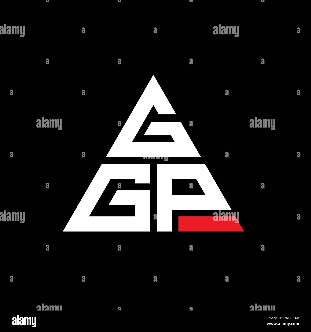GGP triangle letter logo design with triangle shape. GGP triangle logo ...