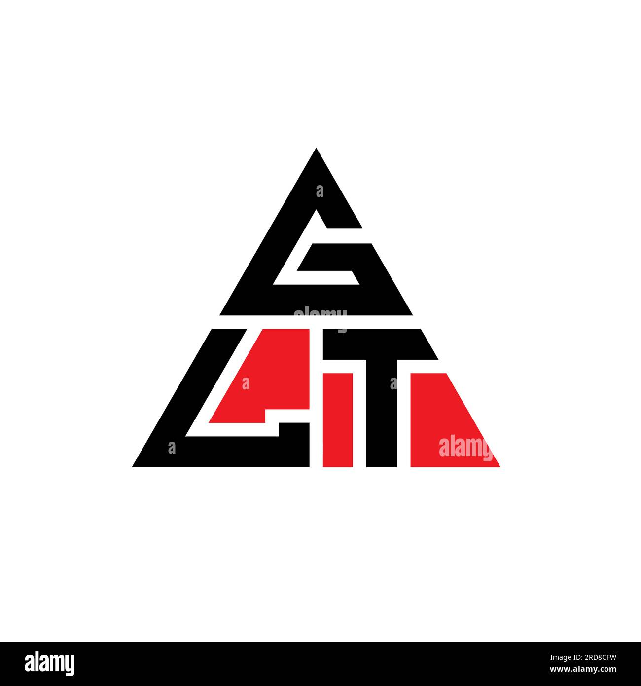 GLT triangle letter logo design with triangle shape. GLT triangle logo ...