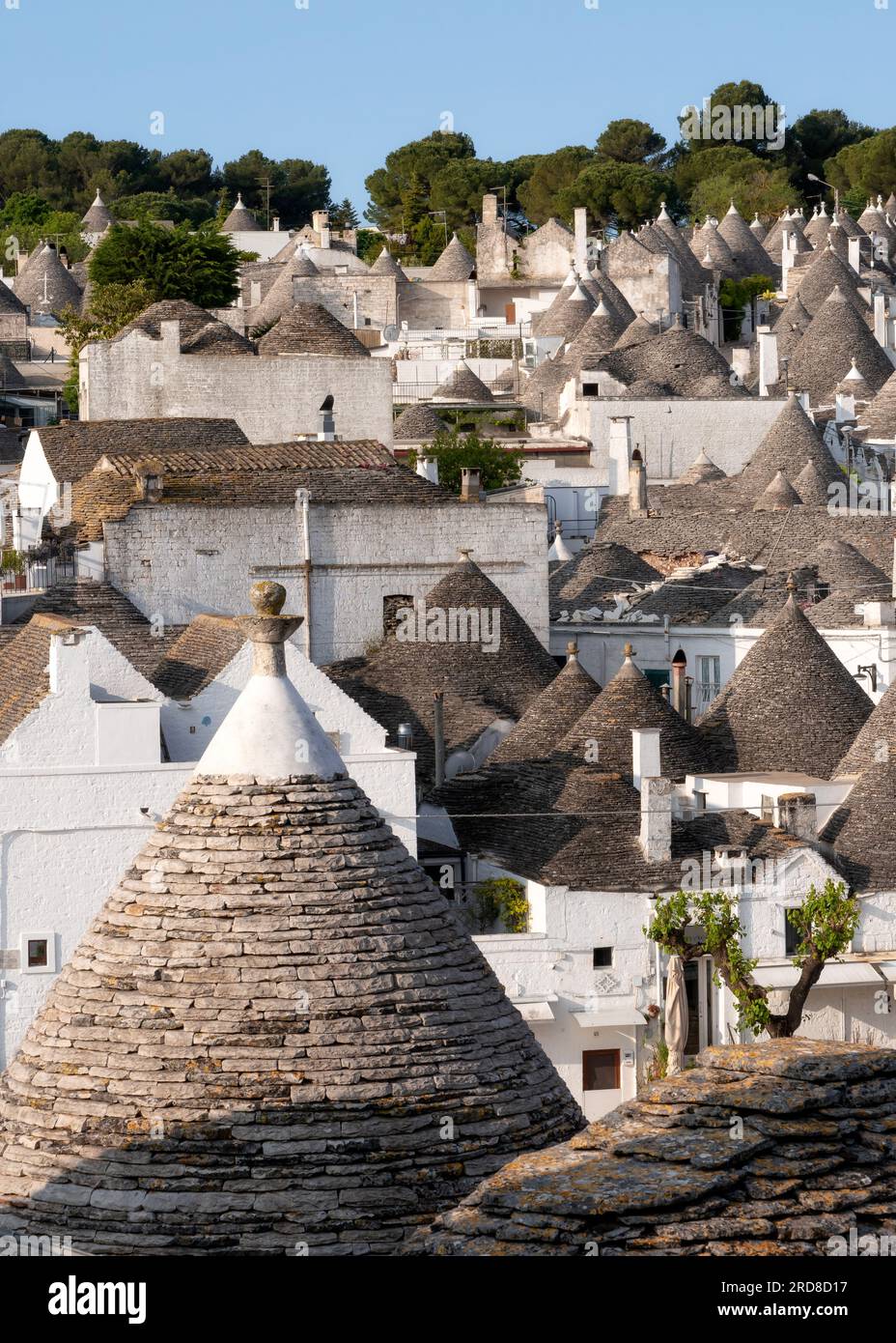 Panoramic view of trulli houses, UNESCO World Heritage Site ...