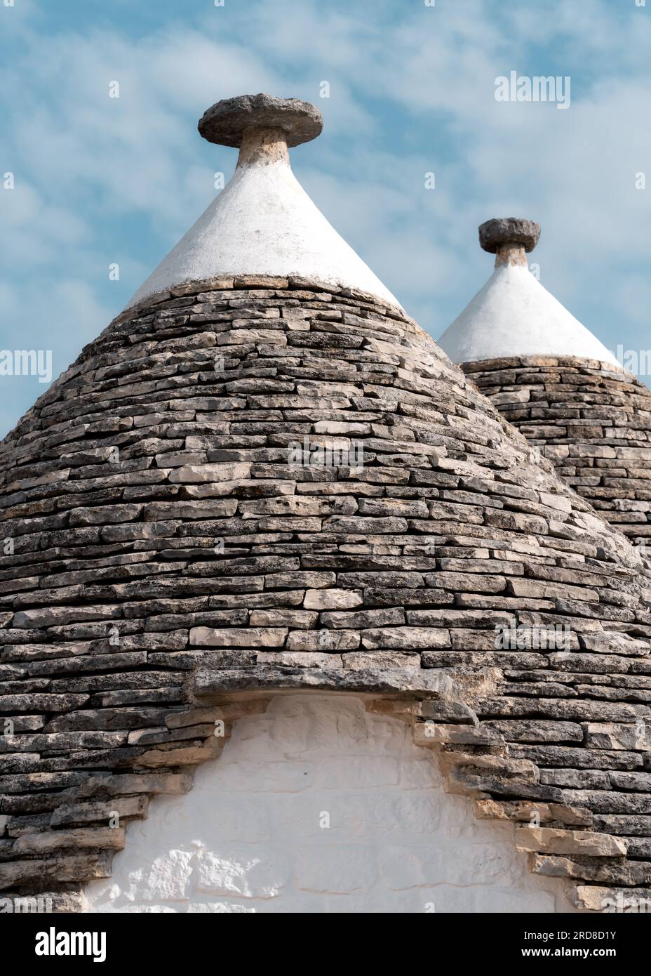 Conical dry stone roof of trulli house, Alberobello, Puglia region ...