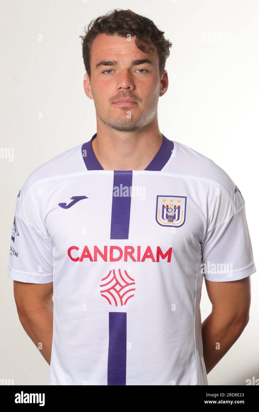 Brussels, Belgium. 19th July, 2023. Anderlecht's Luca Lissens poses for ...