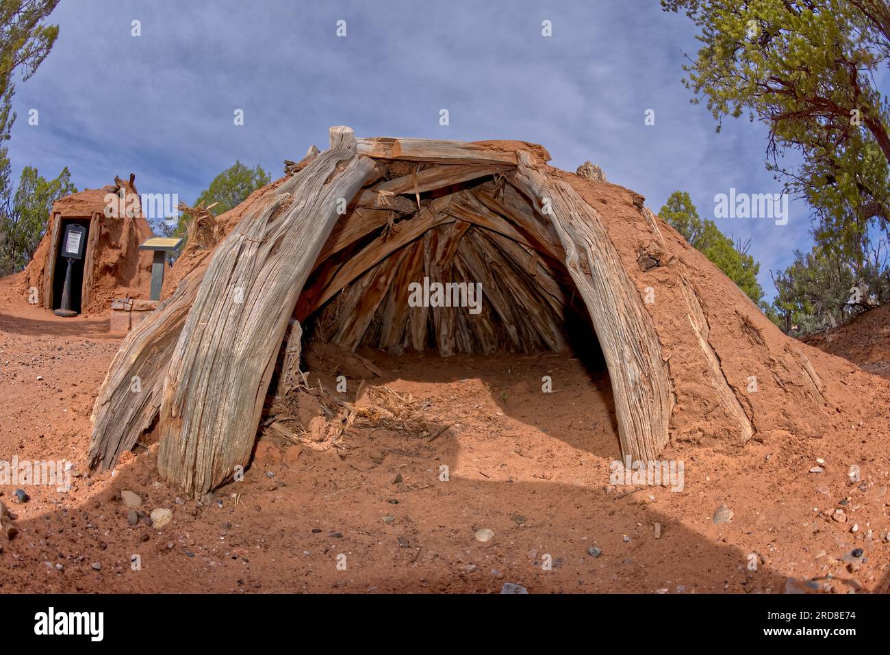 Ancient Hogans used in Navajo ceremonies, in Navajo National Monument ...