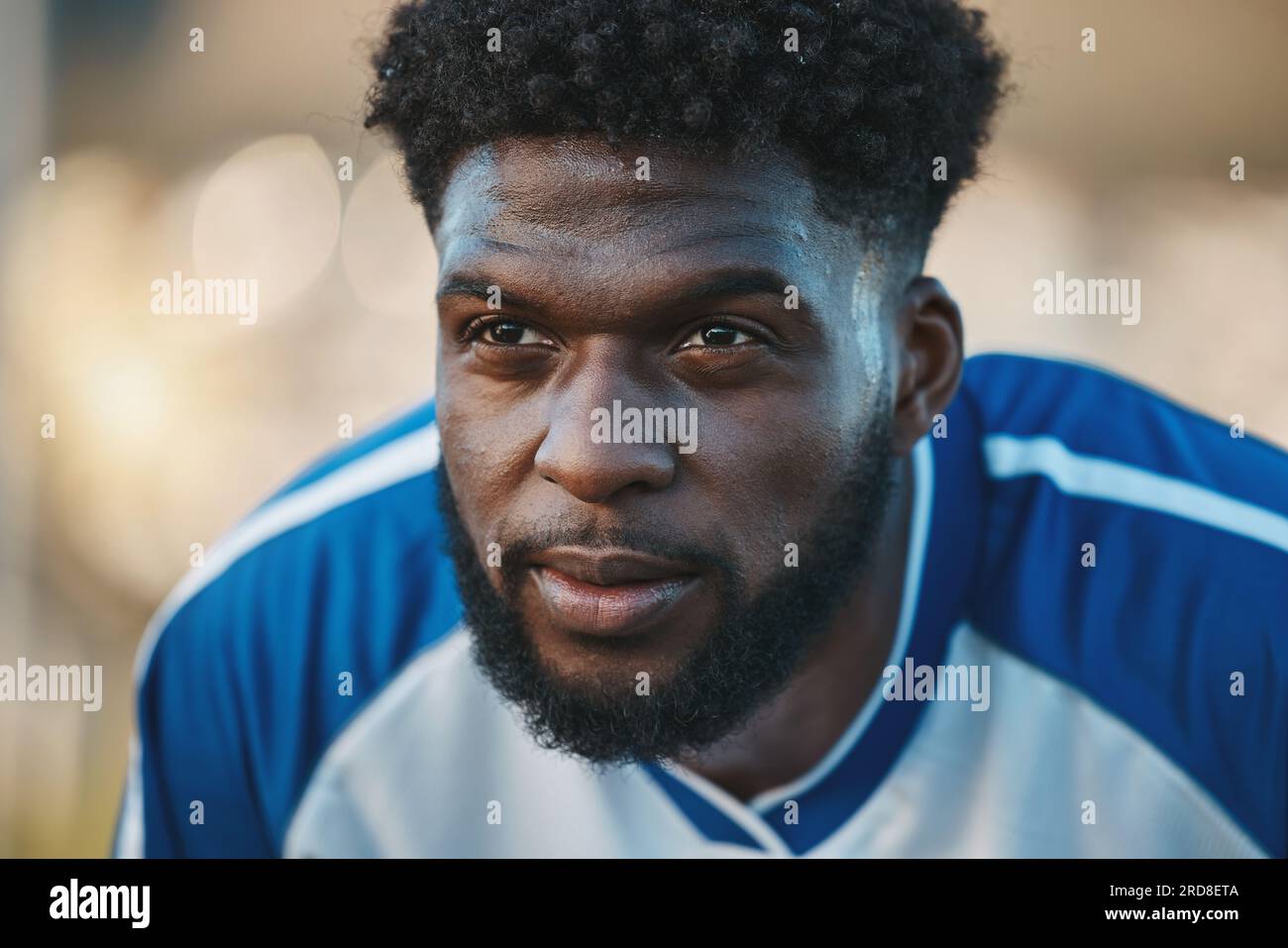 Black soccer player sun face hi-res stock photography and images - Alamy