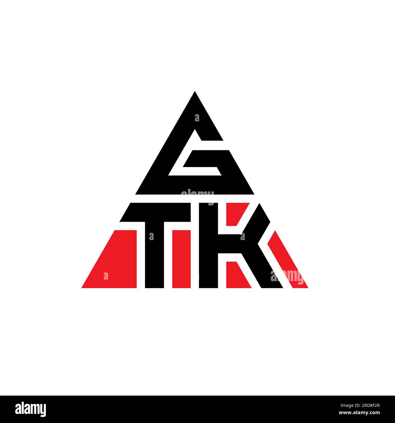GTK triangle letter logo design with triangle shape. GTK triangle logo ...