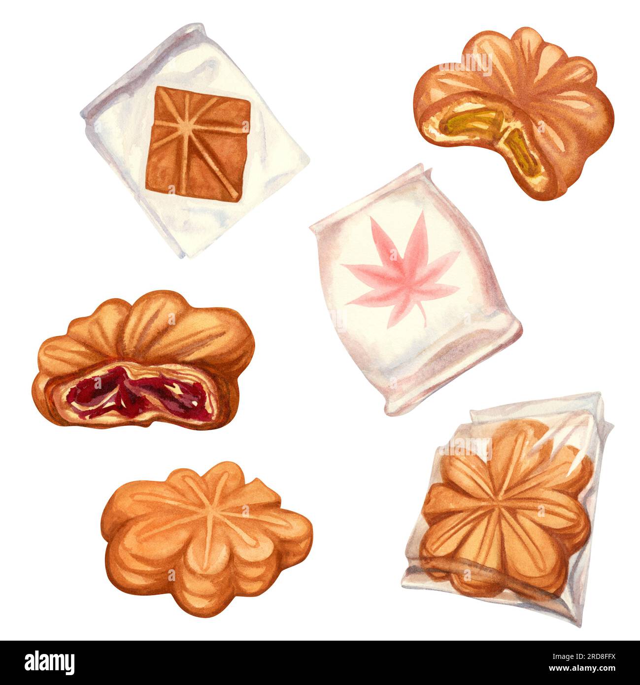Japanese sweets in a maple shape hi-res stock photography and images ...